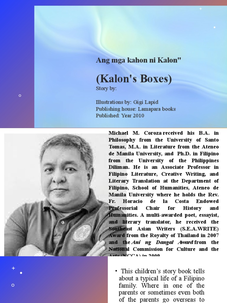 Kahon: A Filipino Family's Journey | PDF | Language Arts & Discipline ...