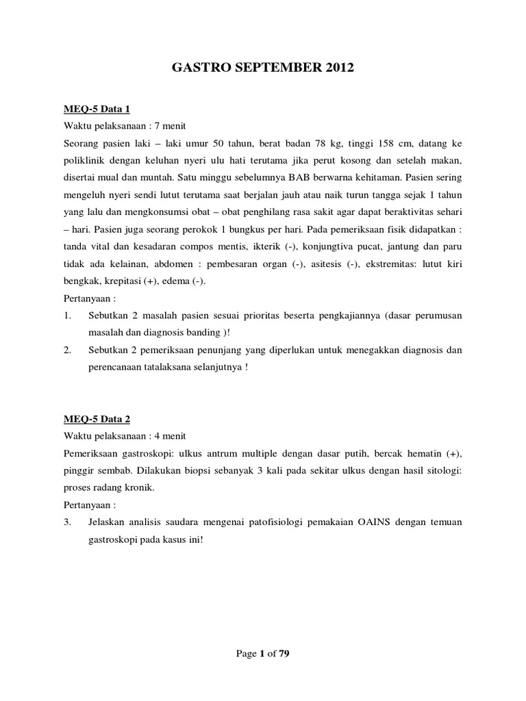 Kumpulan Soal Board - USU - Batch 33 | PDF