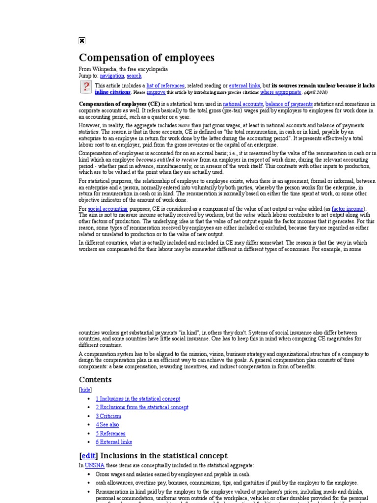 Understanding Employee Compensation | PDF | Compensation Of Employees ...