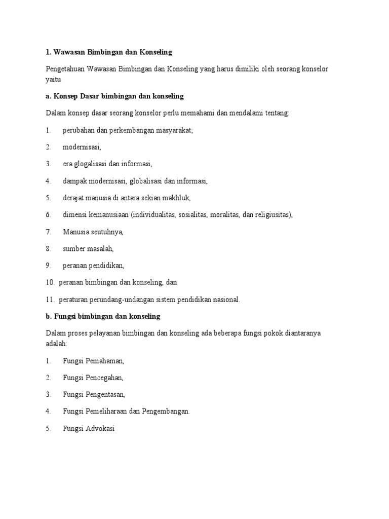 Materi PPT Dasar2 BK | PDF