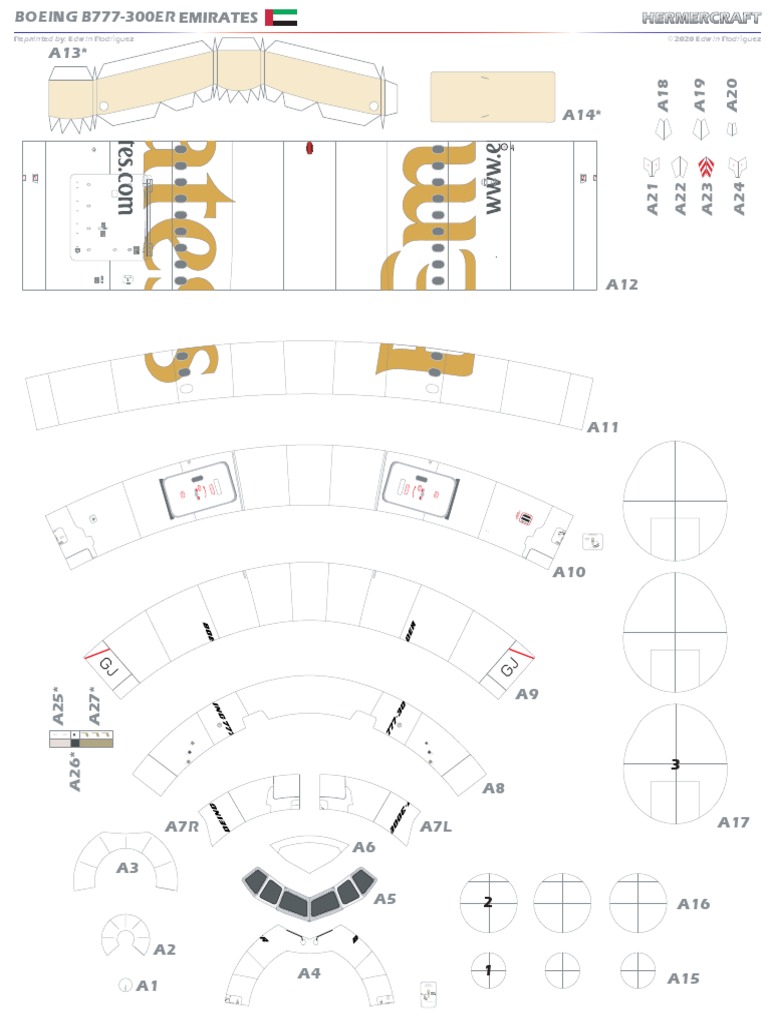 Boeing 777-300ER Emirates | PDF