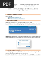 Bài 5 - Hướng dẫn sử dụng Hệ thống TNU eLearning | PDF