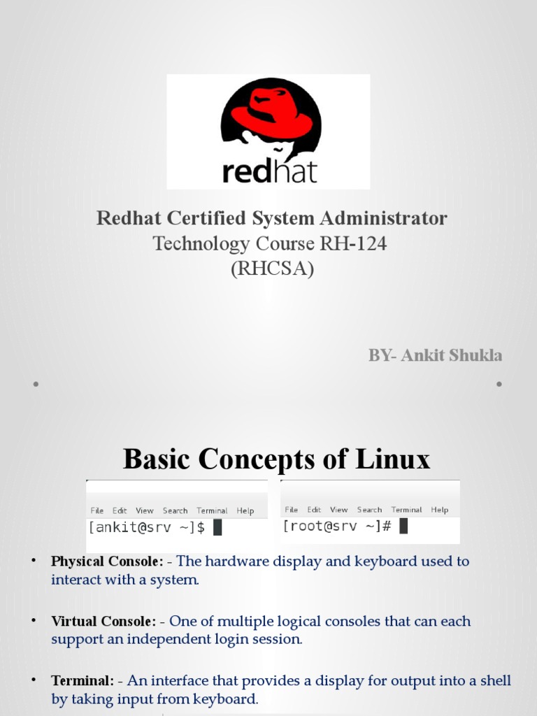 Rhcsa 4 Basic Concepts And Commands Pdf Software Development Unix