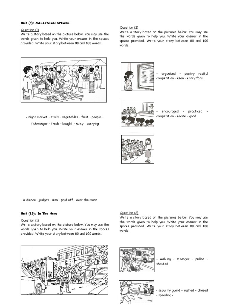 Year 6 Writing Exercises (SJK) | PDF