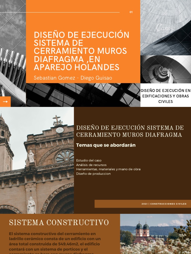 Diseño de Ejecución Sistema de Cerramiento Muros Diafragma, en Aparejo ...