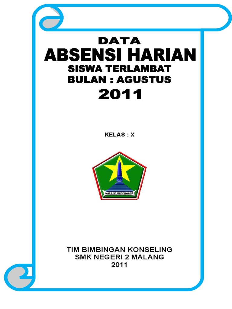 Sampul Absensi Terlambat Siswa | PDF