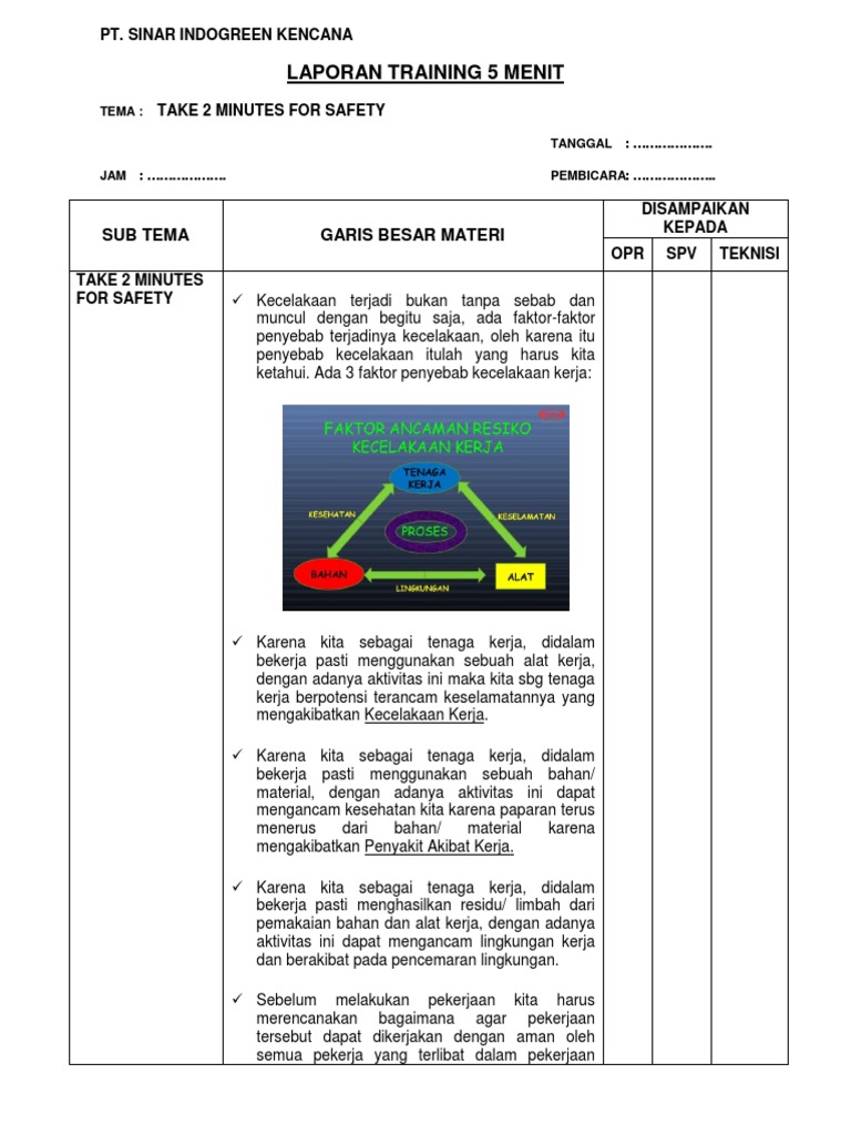 Take 2 Minutes For Safety | PDF