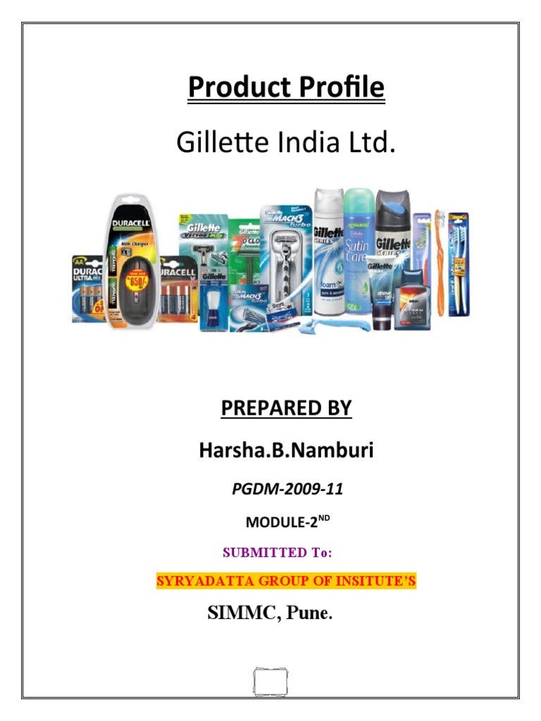 Gillette India LTD.: Product Profile | PDF | Shaving | Brand