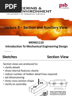 Section Views in Engineering Drawing | PDF | Drawing | Geometry