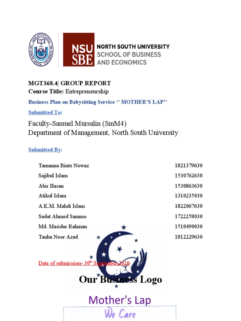 Our Business Logo: Faculty-Samuel Mursalin (Smm4) Department of ...