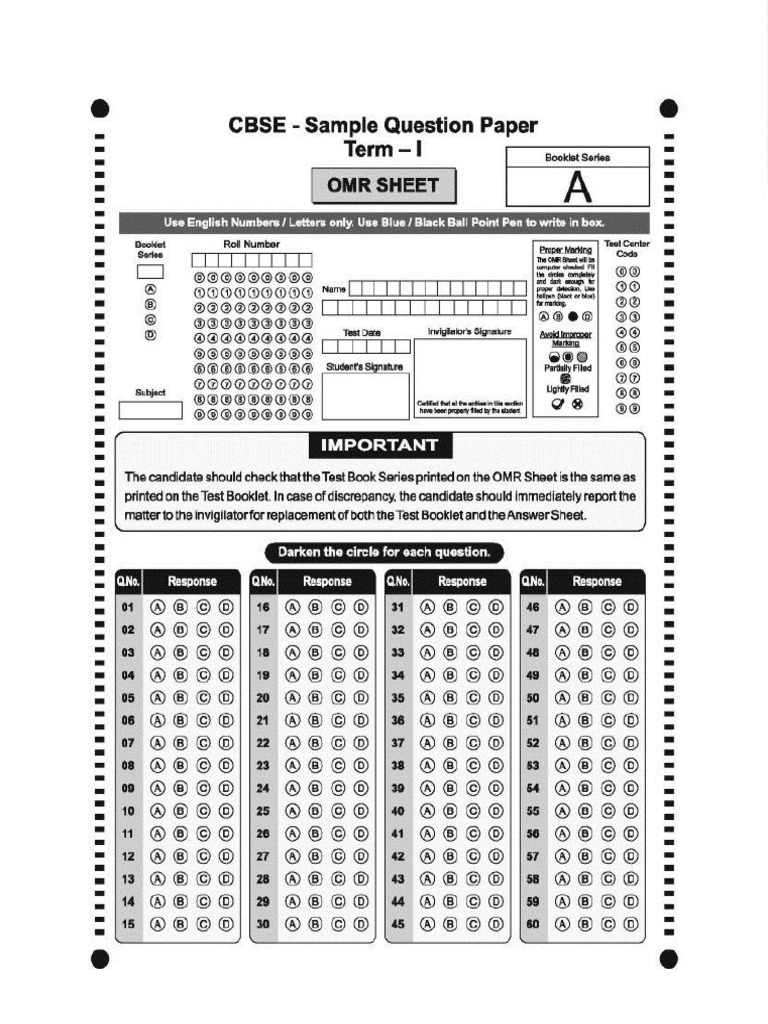 OMR Sheet Sample | PDF
