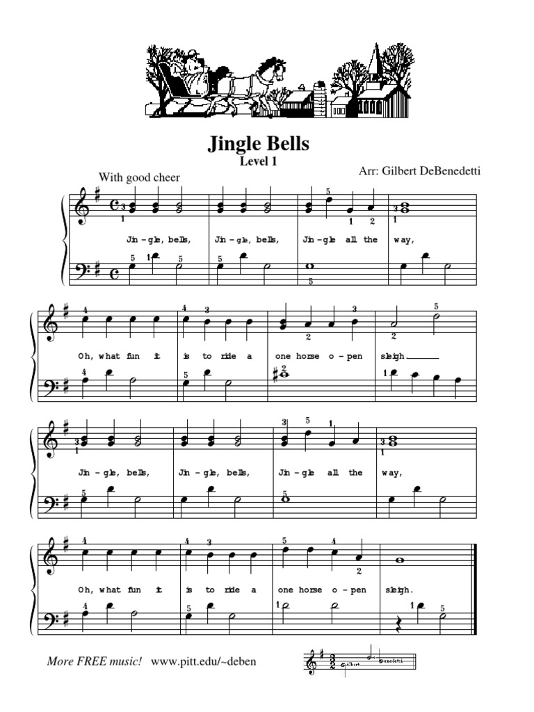 Jingle Bells: With Good Cheer Arr: Gilbert Debenedetti | PDF