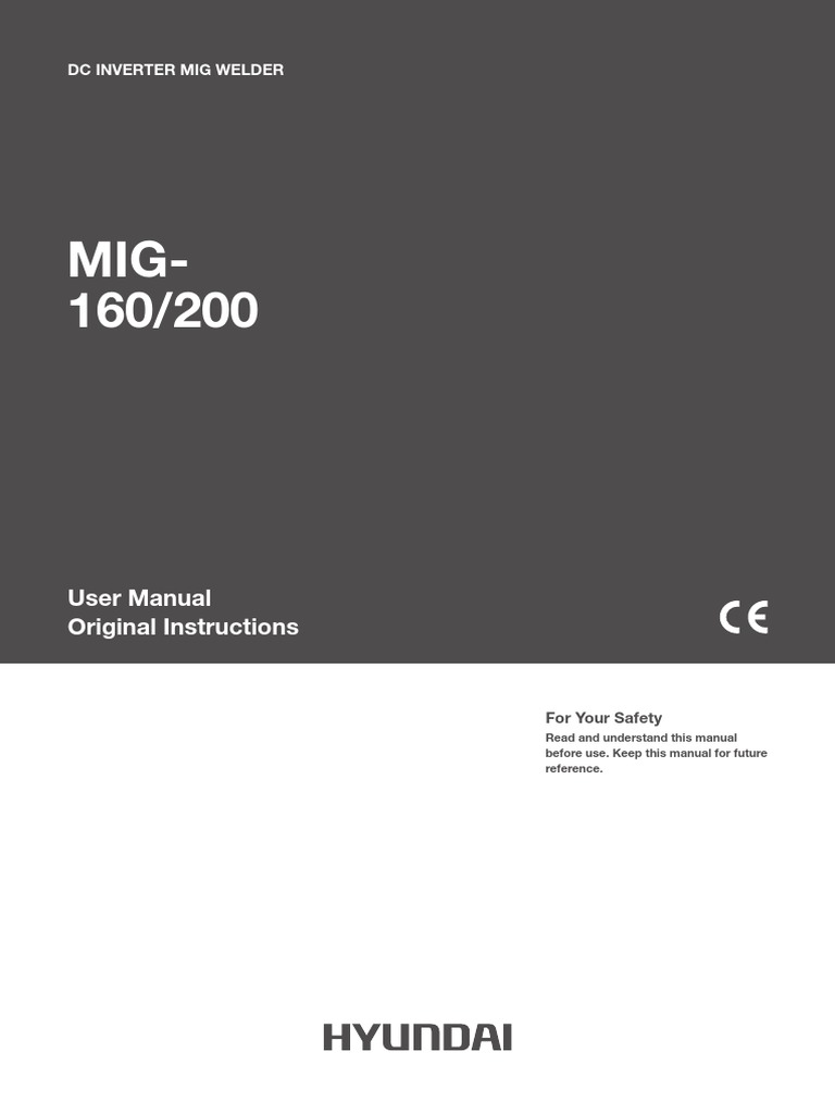 MIG Welder Manual Hyundai HMIG-200 MIG MMA ARC | PDF | Electrical ...