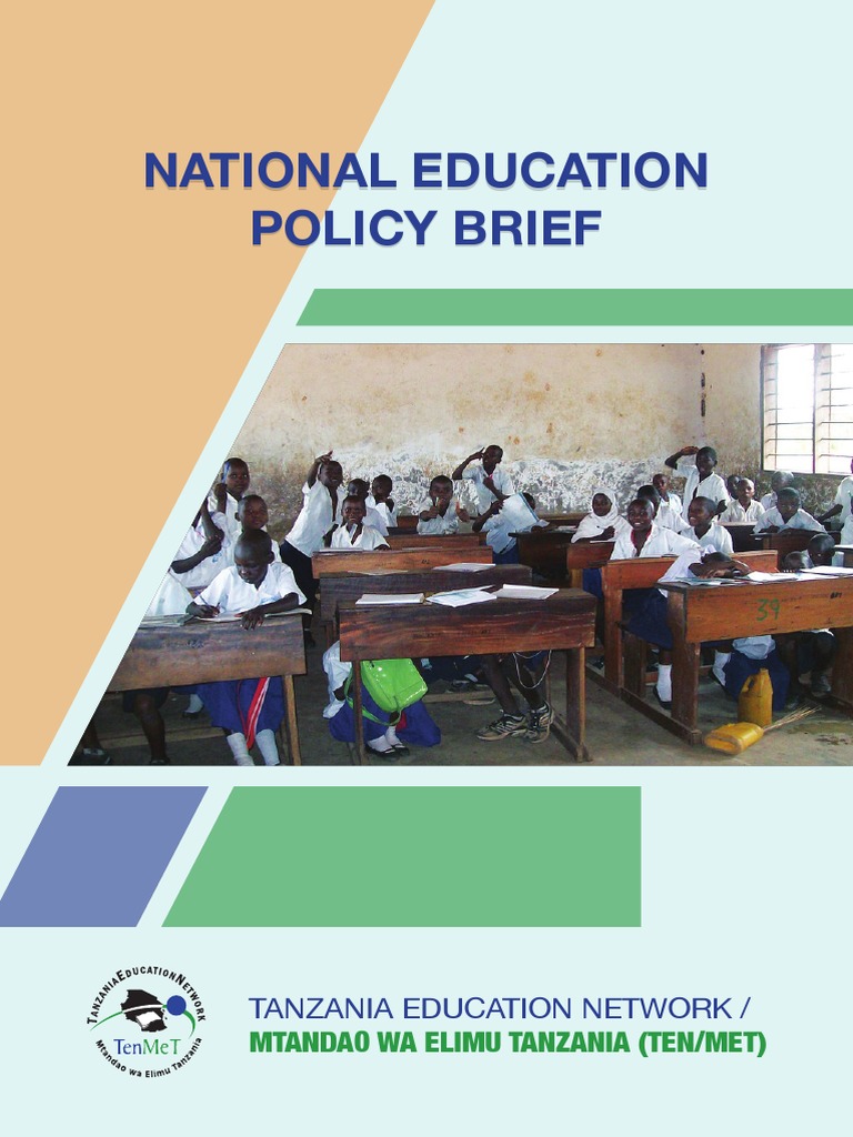 National Education Policy Brief English | PDF | Tanzania | Taxes