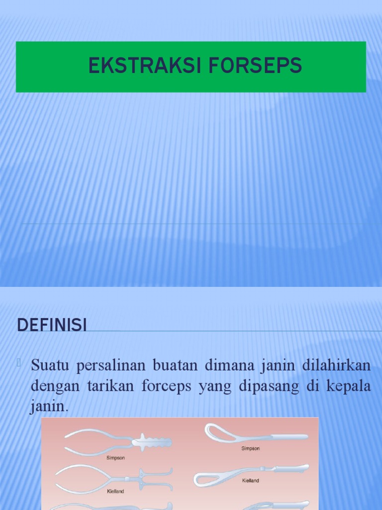 Panduan Lengkap Ekstraksi Forseps | PDF