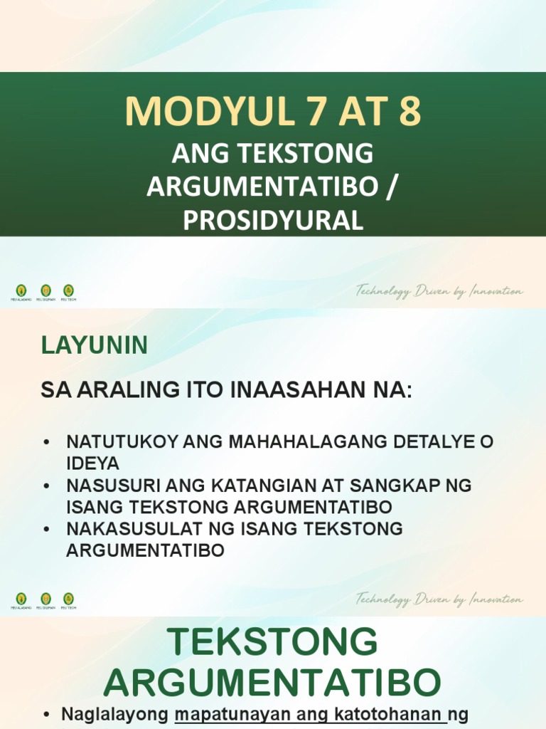1 (M4-MAIN POWERPOINT) Pagbasa at Pagsusuri NG Iba't Ibang Teksto - 1 | PDF