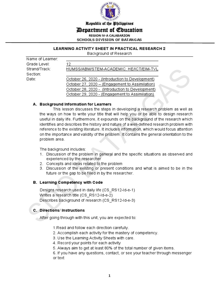 Practical Research 2 Describe The Characteristics Strengths Weaknesses ...