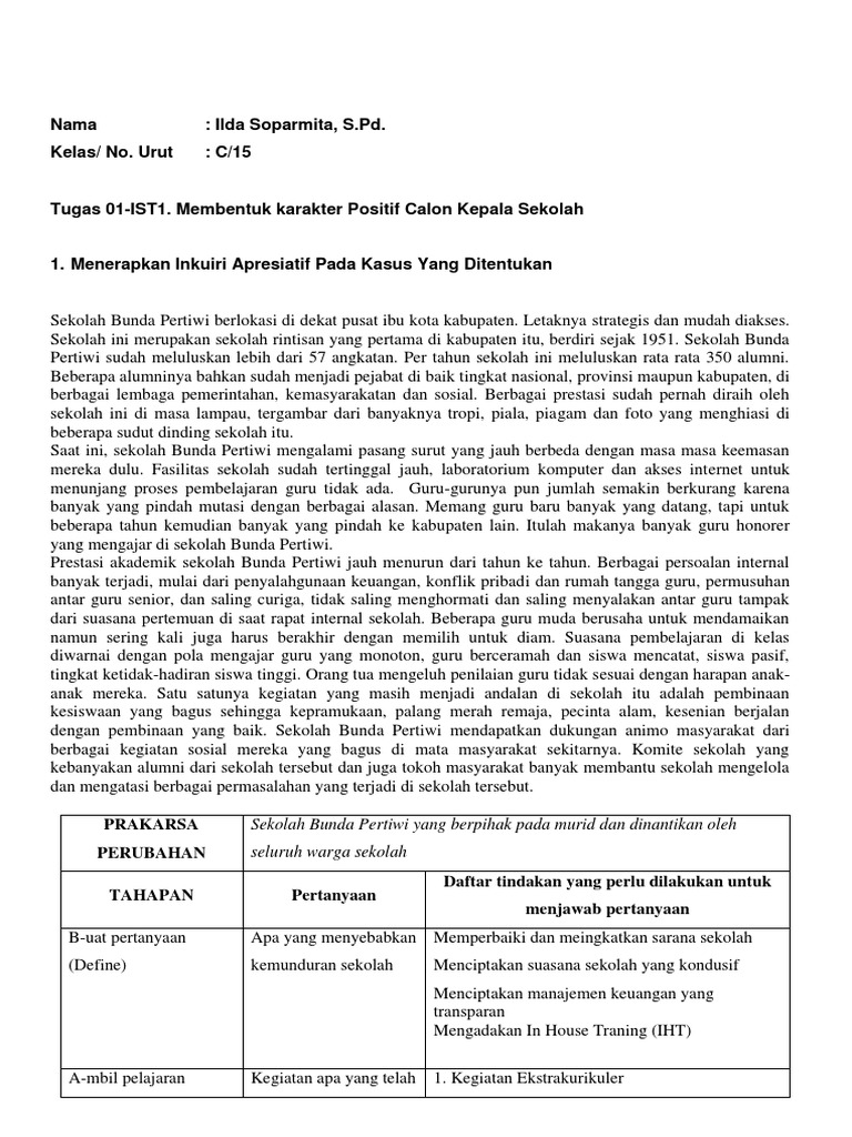 TUGAS 01-IST 1 - CKS - 2021-Up | PDF | Karier & Perkembangan