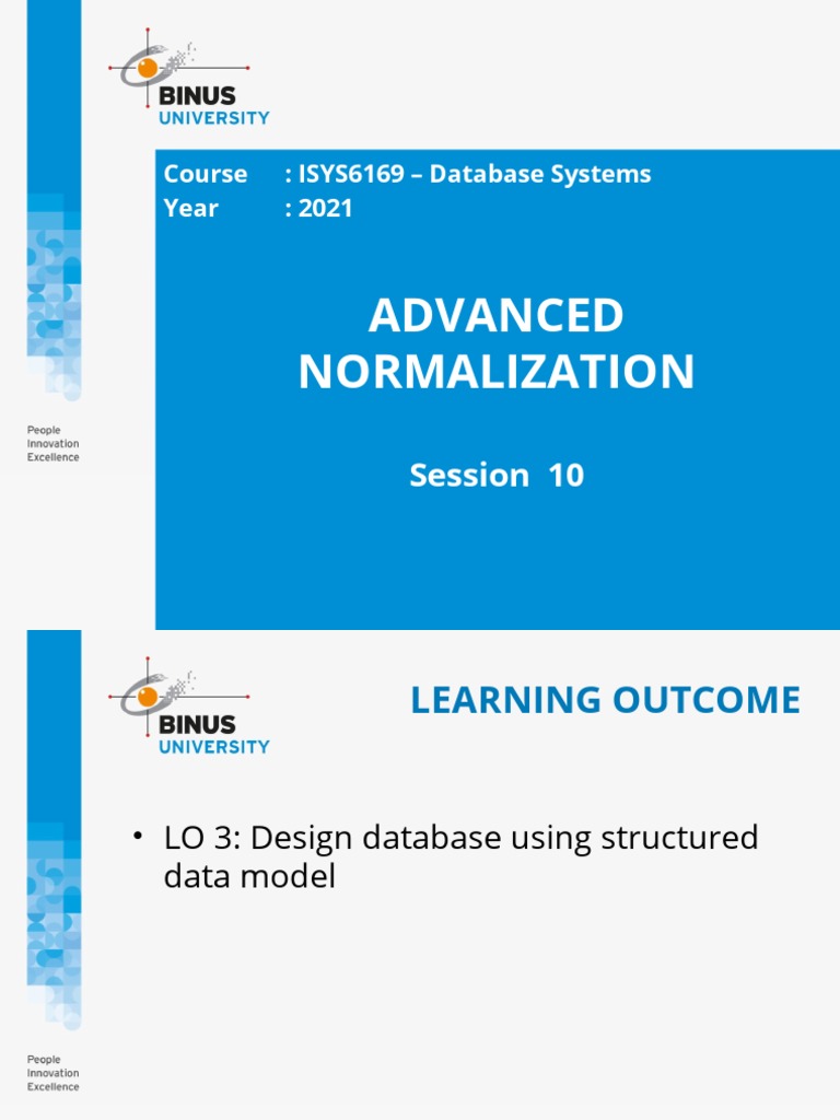 Designing Database Relations in BCNF and Beyond: An Introduction to ...