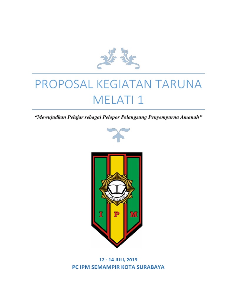 Proposal Taruna Melati Ikatan Pelajar Muhammadiyah | PDF