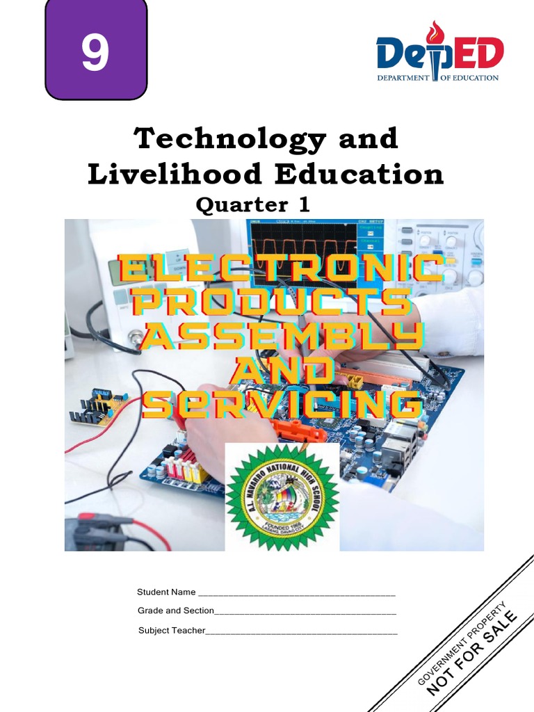 Tle g9 Epas Adm Quarter 1 | PDF | Soldering | Risk
