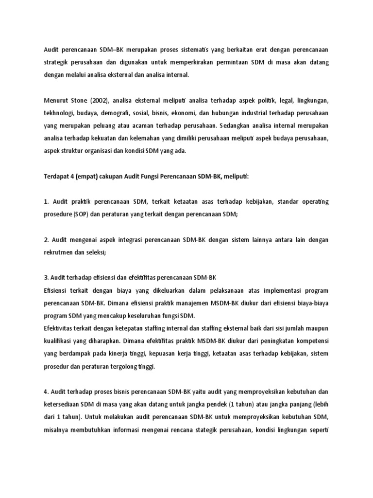 Diskusi 2 Audit SDM | PDF