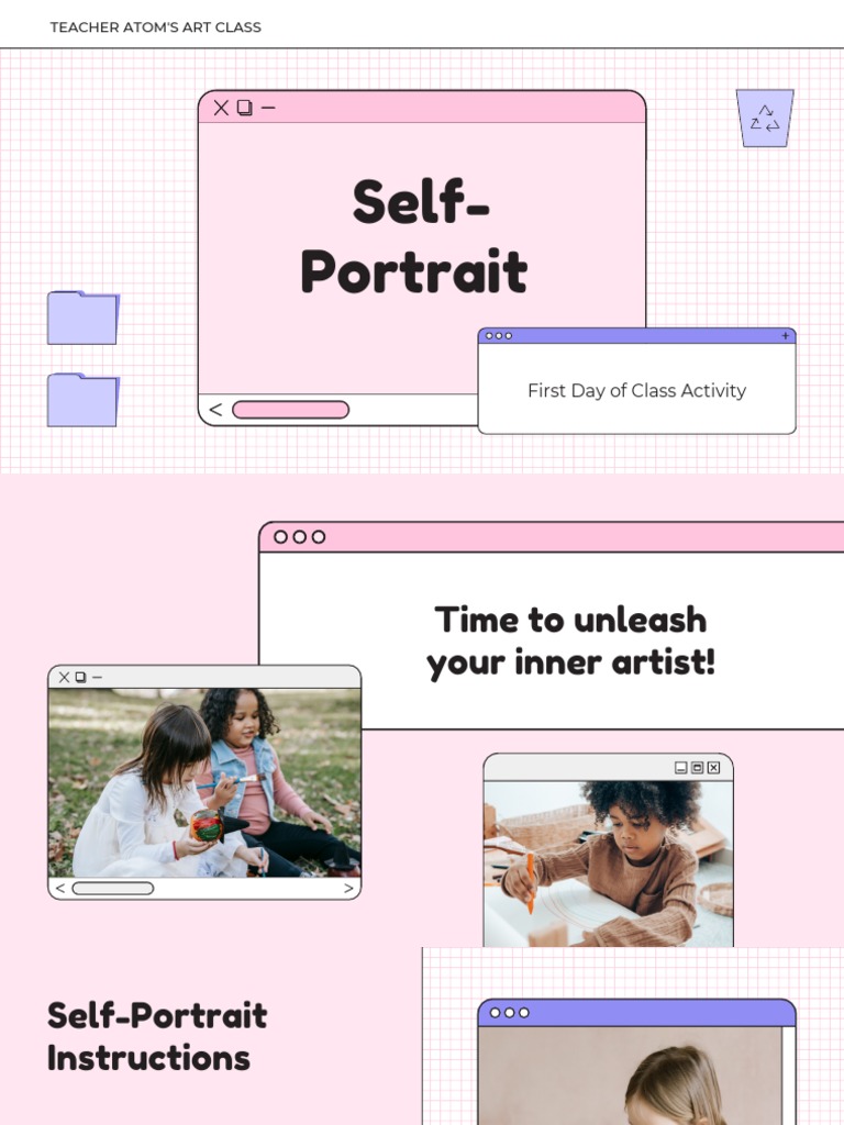 Self-Portrait Activity for Art Class | PDF