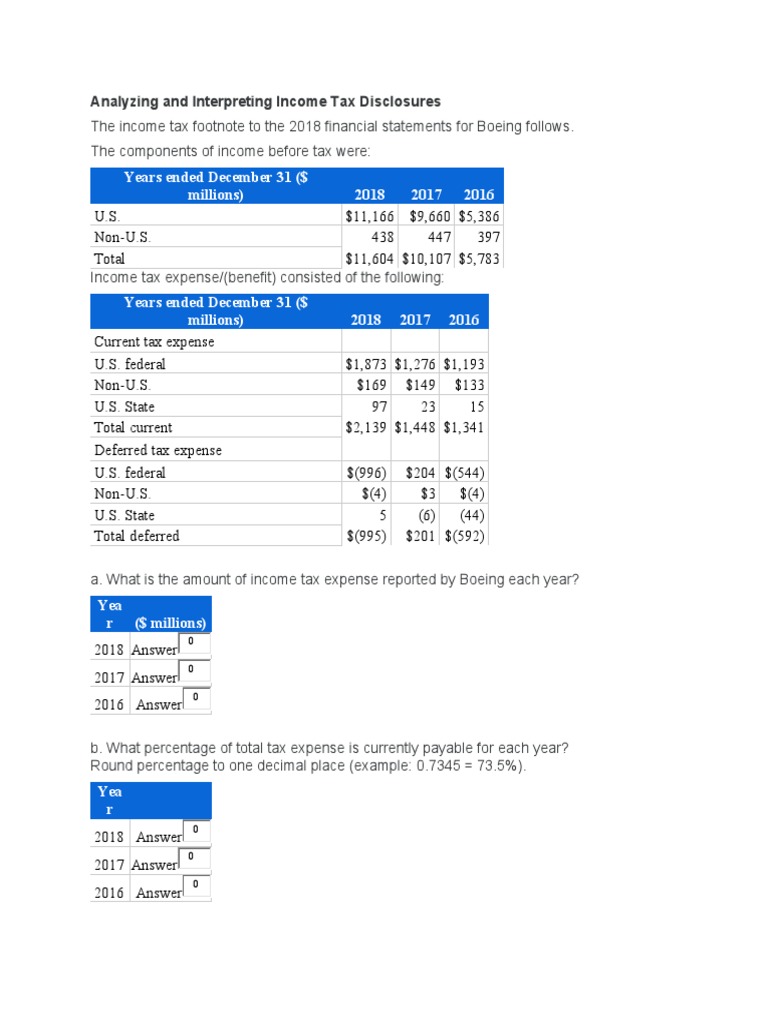Years Ended December 31 ($ Millions) 2018 2017 2016: Analyzing and ...