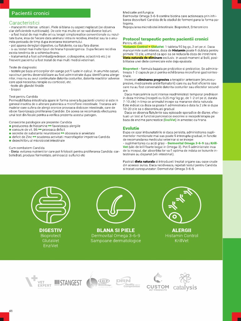 Alergii și Candida la Animale: Tratament | PDF