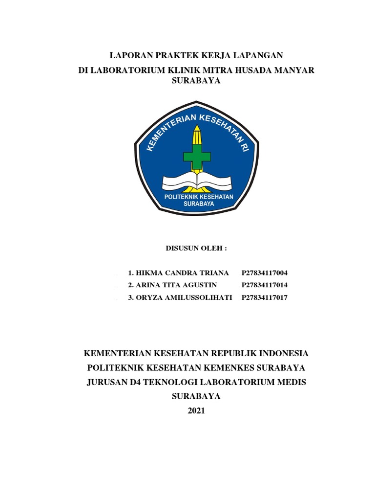 Laporan PKL - Lab Mitra Husada Manyar Surabaya | PDF
