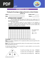 Percentage, Base Rate Worksheet (Business MAth) | PDF | Percentage