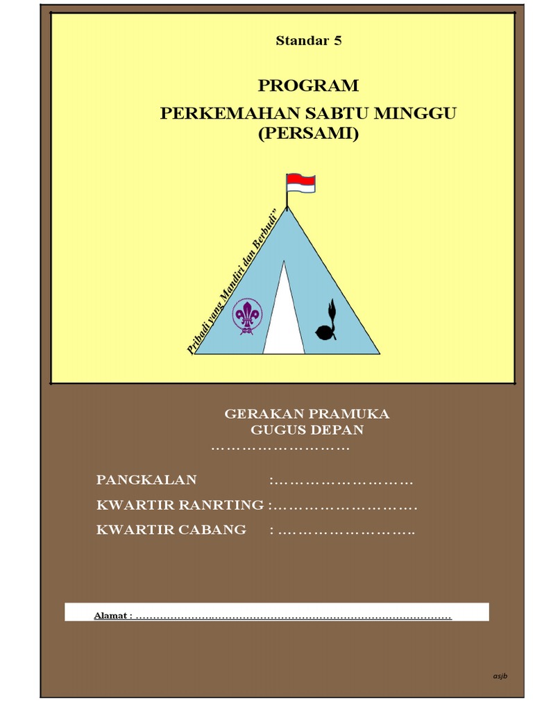 Tema Persami Pramuka: Mandiri dan Berbudi | PDF | Karier & Perkembangan ...