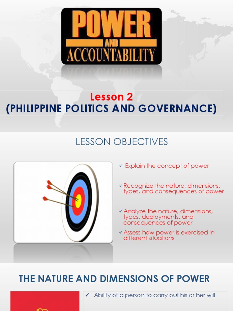Lesson2 (Power and Accountability) | PDF | Power (Social And Political ...