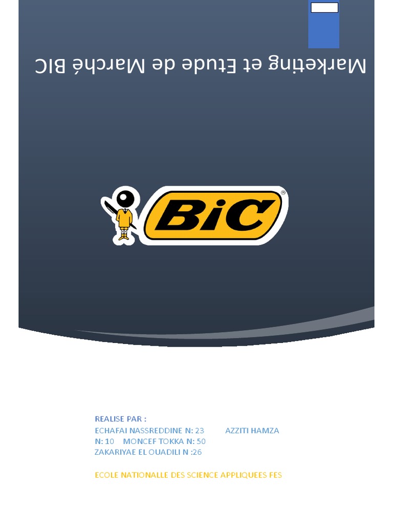 Projet Marketing Et Etude de Marche BIC V3 | PDF | Marque | Sodles