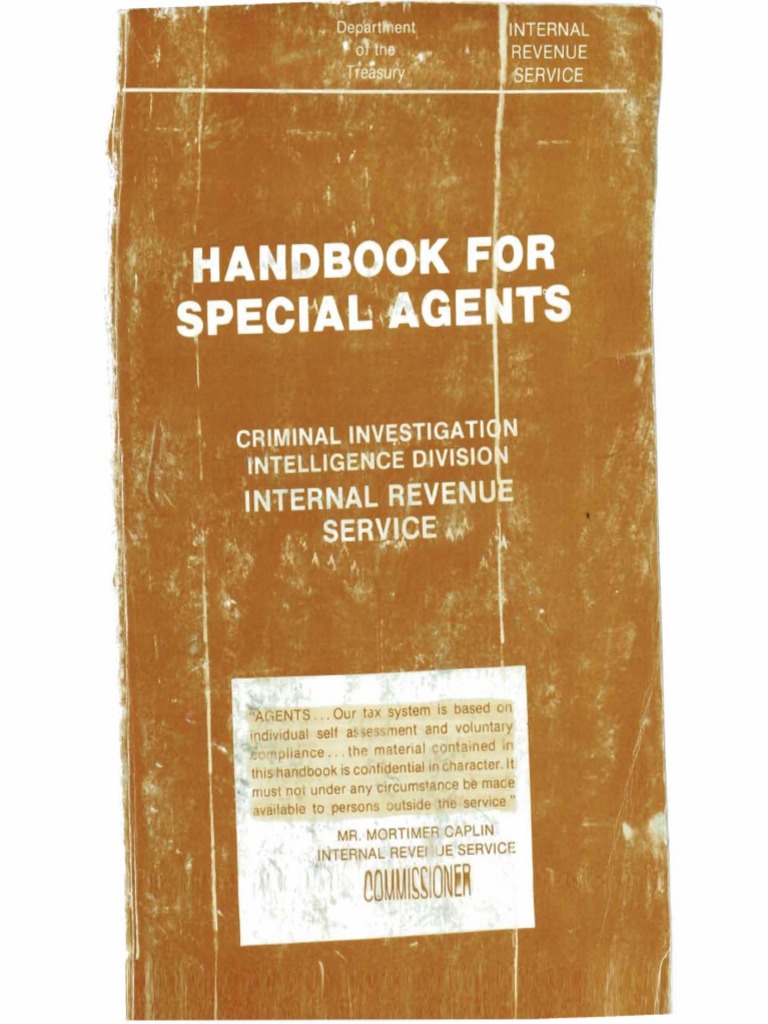 Irs Secret Cid Handbook | PDF | Search And Seizure | Fraud