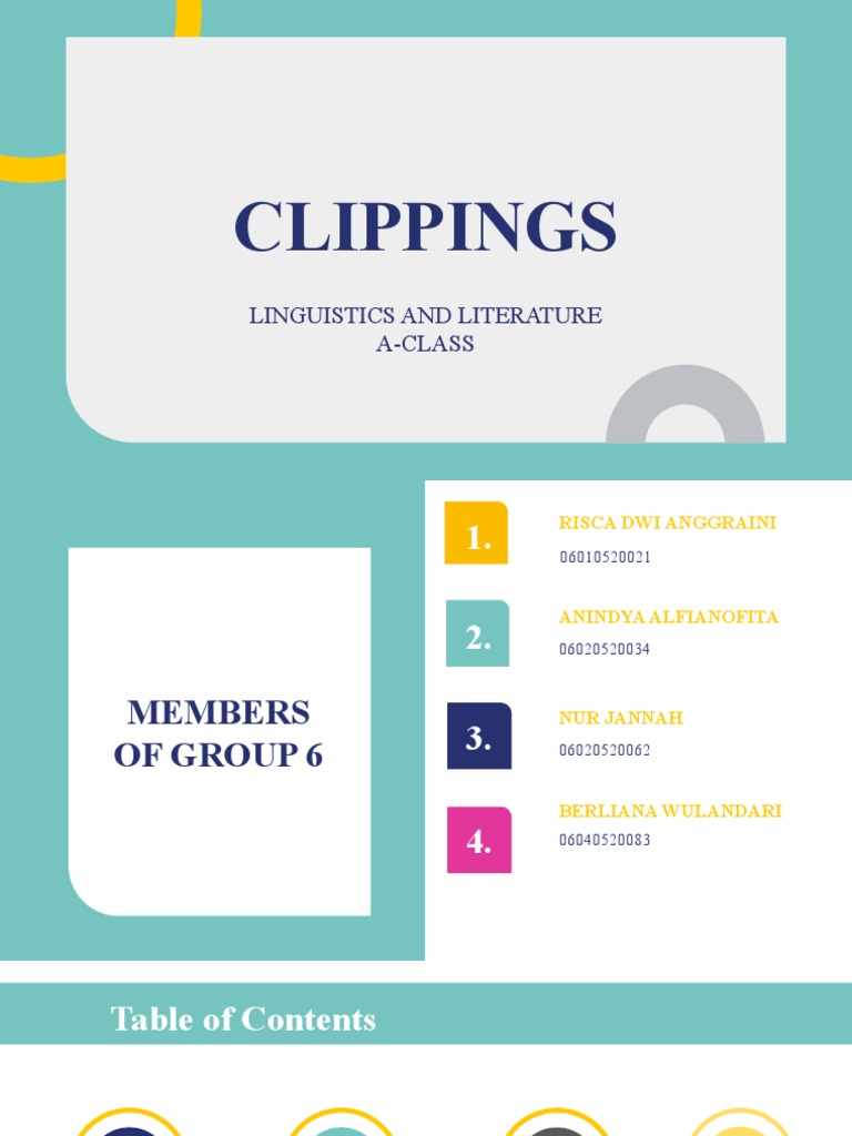 Clippings: Linguistics and Literature A-Class | PDF