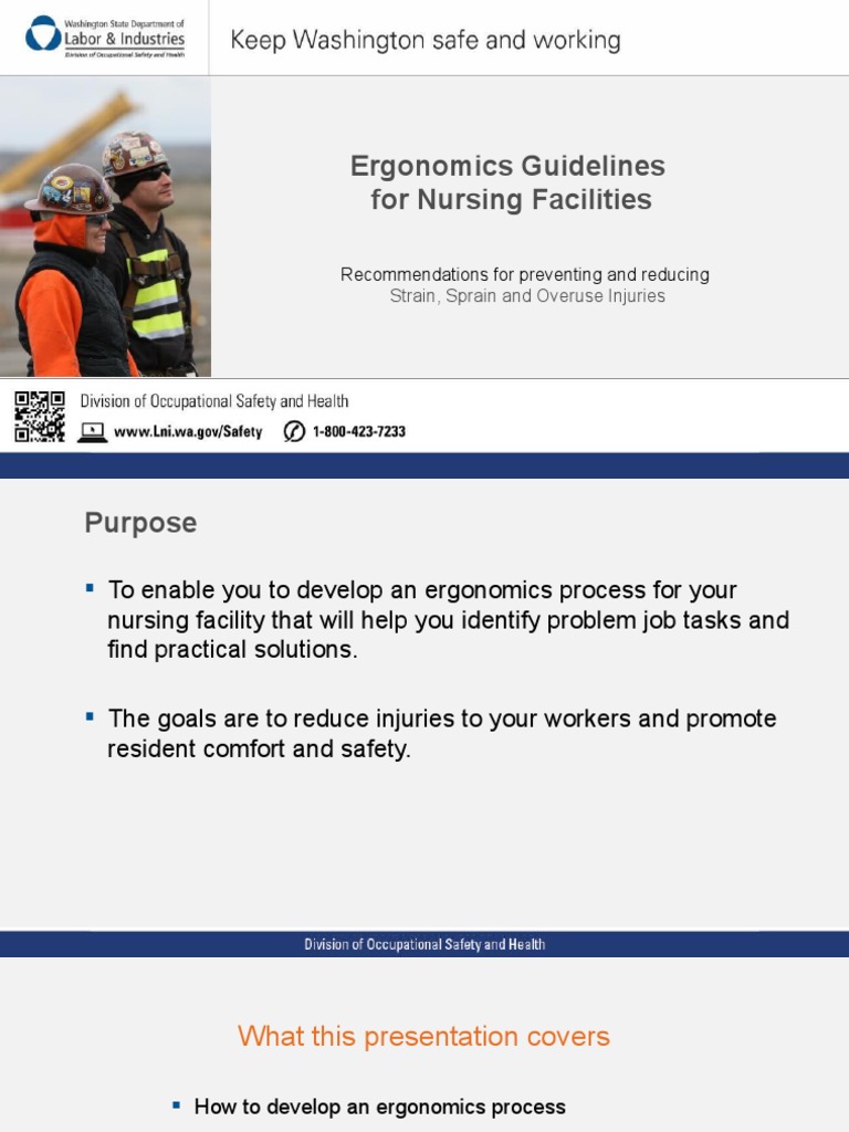 Ergonomics Guidelines 4 Nursing Homes | PDF | Human Factors And ...