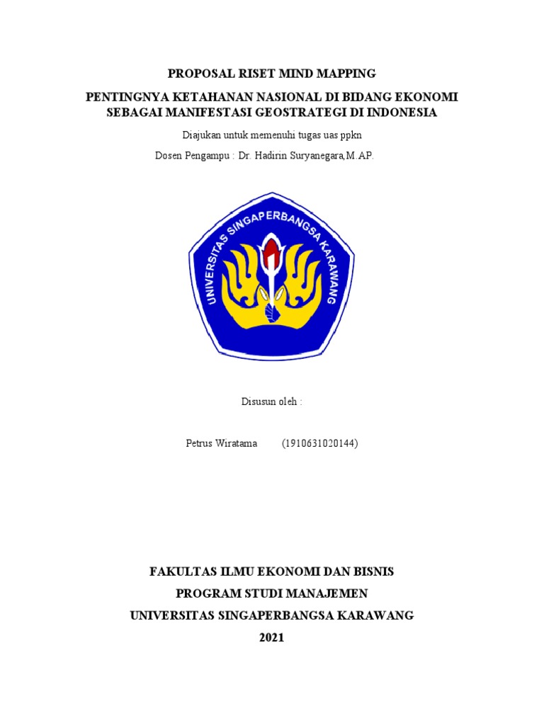 Proposal Riset Mind Mapping | PDF | Politik | Pengembangan Diri