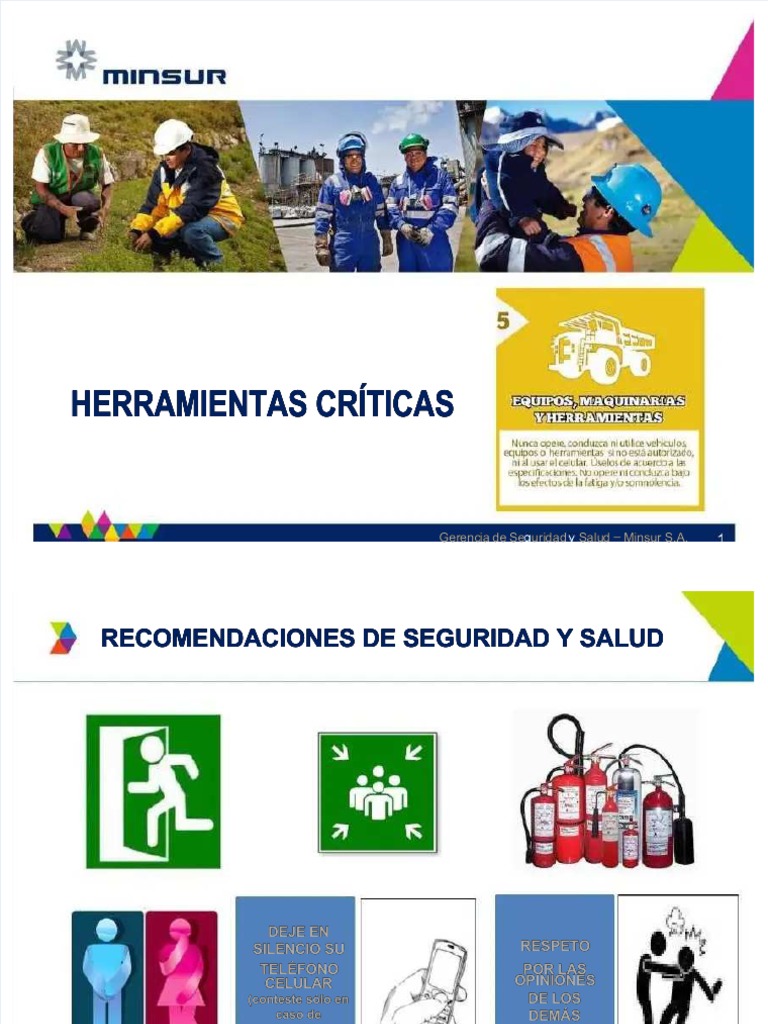 Capacitacion Herramientas Manuales Criticas | PDF