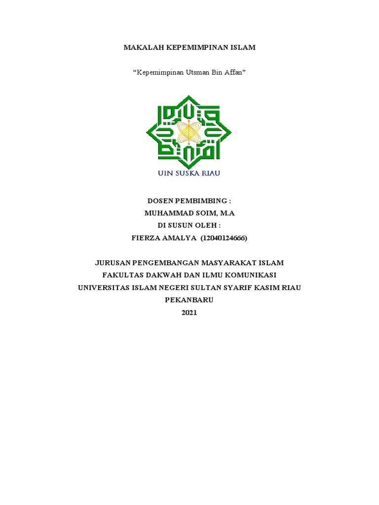 Fierza Amalya Usman Bun Affan | PDF