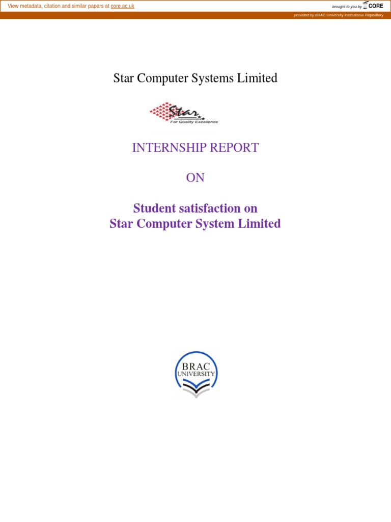 Star Computer Systems Limited: Internship Report ON | Download Free PDF ...