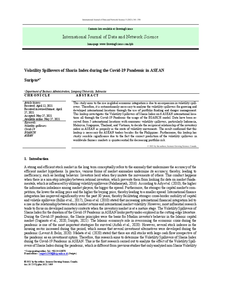 Ijdns 2021 26 | PDF | Errors And Residuals | Stationary Process