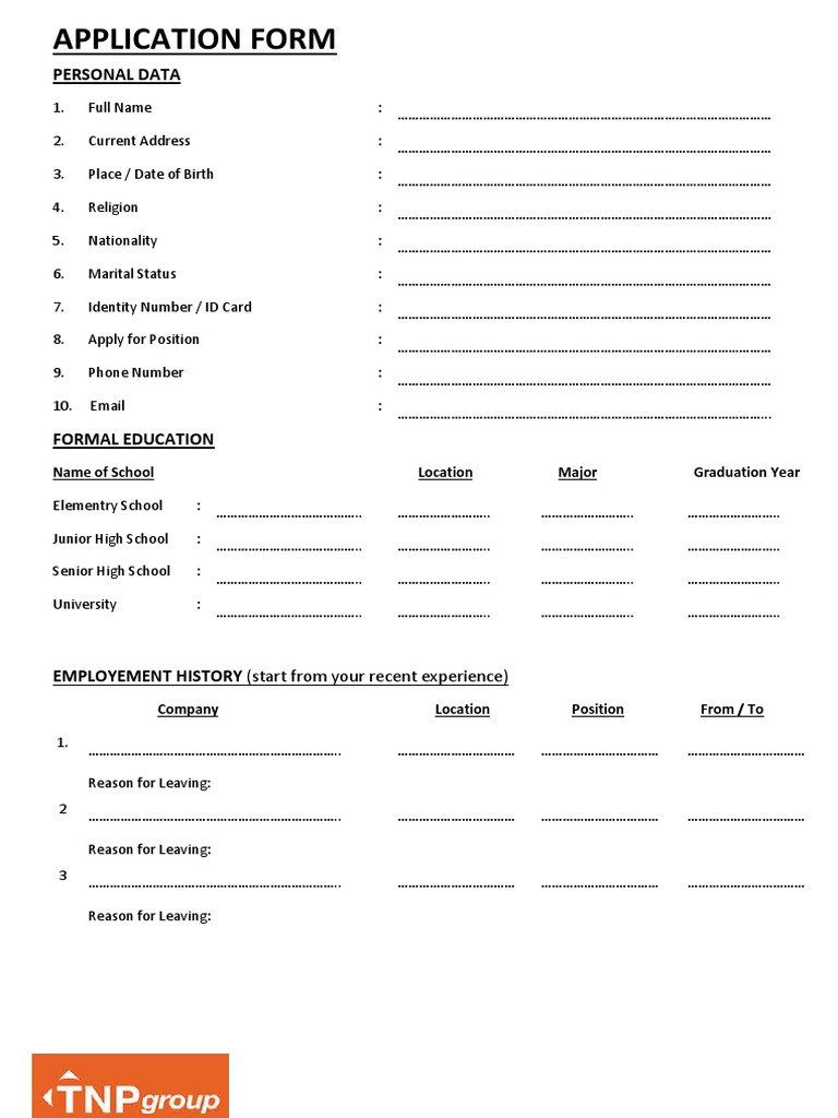 Application Form: Personal Data | PDF | Government | Authentication