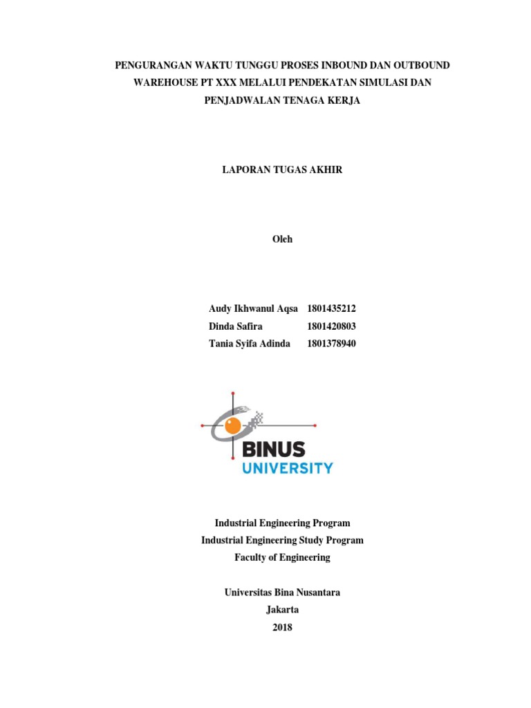 Pengurangan Waktu Proses Inbound-Outbound | PDF
