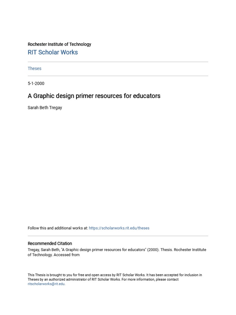 A Graphic Design Primer Resources For Educators | PDF | Design ...