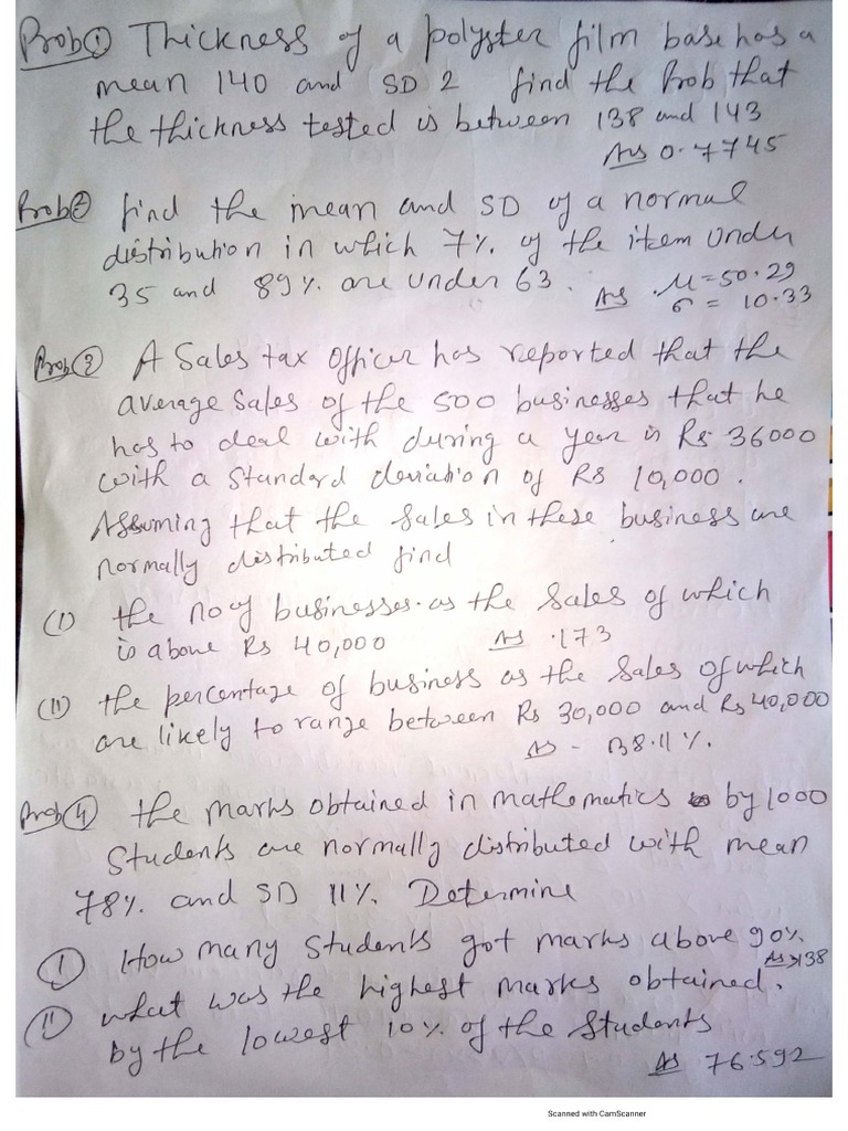 Probability and Statistics | PDF