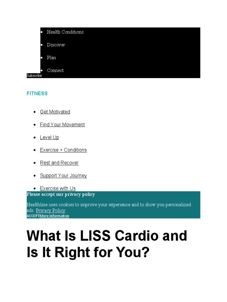 What Is LISS Cardio and Is It Right For You?: Health Conditions ...