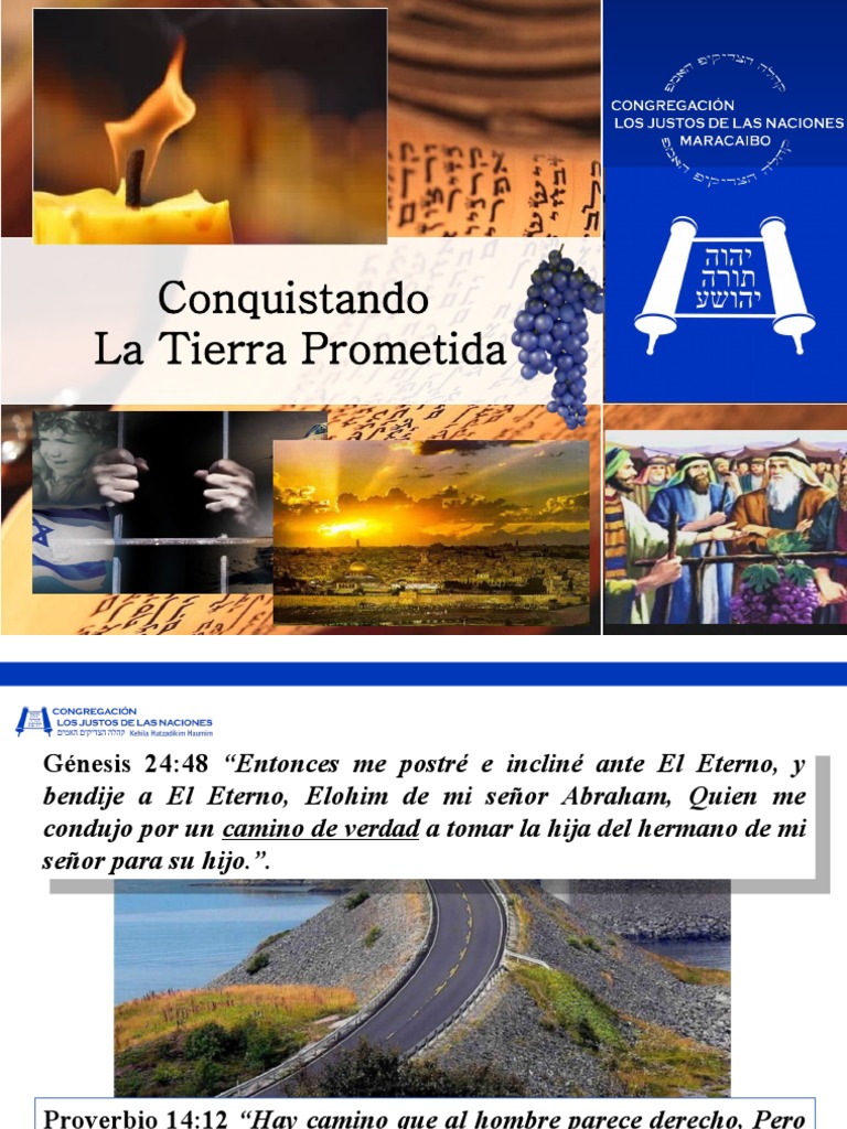 Conquistando La Tierra Prometida | PDF | Canaán | Contenido bíblico