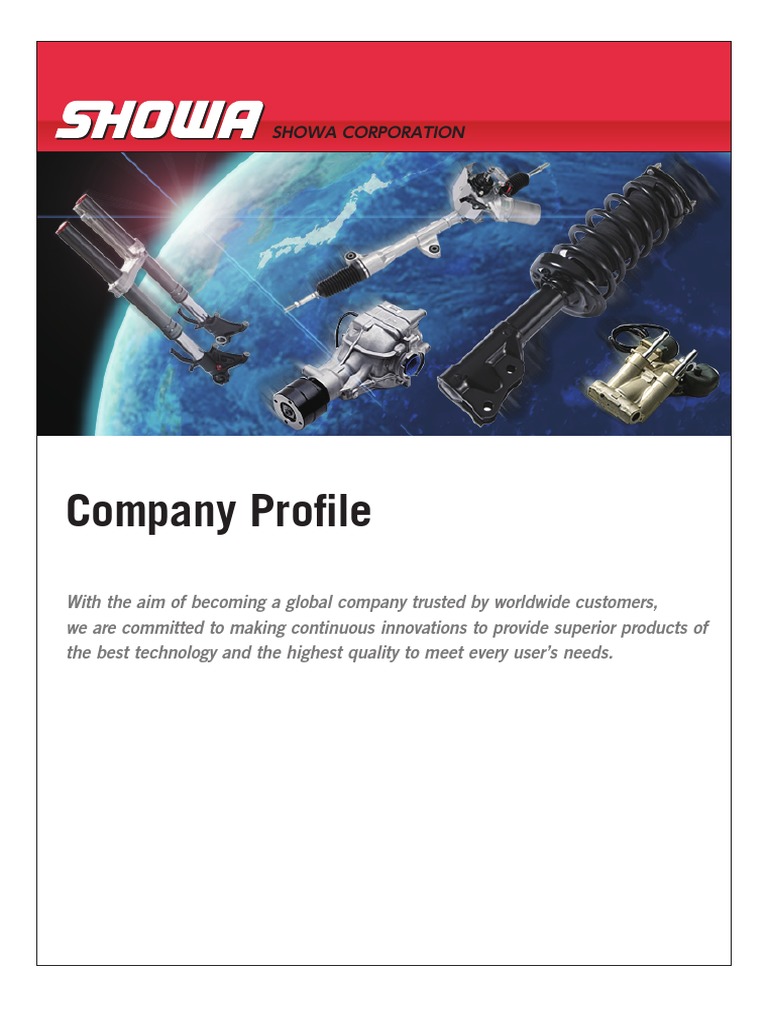 Company Profile: Showa Corporation | PDF | Goal | Vehicle Technology