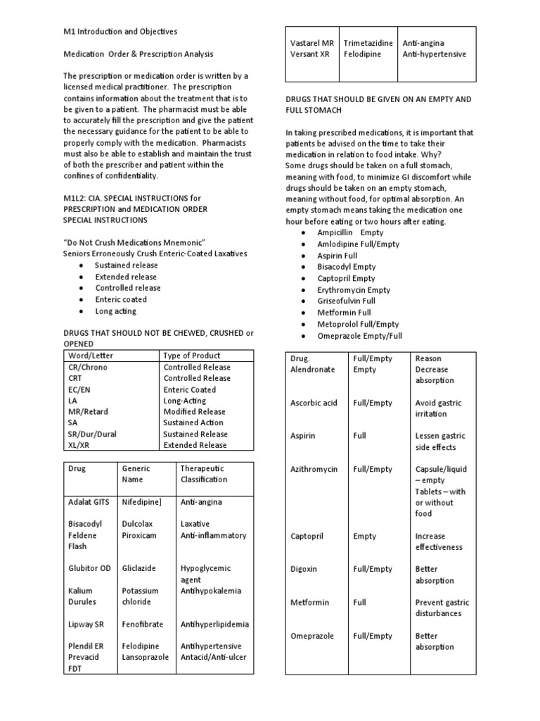 Dispensing Lab Midterms Reviewer | PDF | Pharmacy | Health Care
